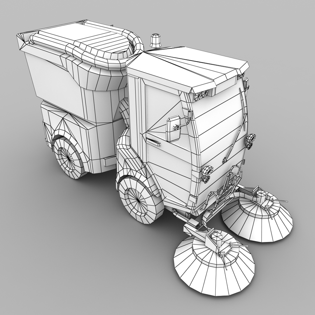3d street sweeper - model