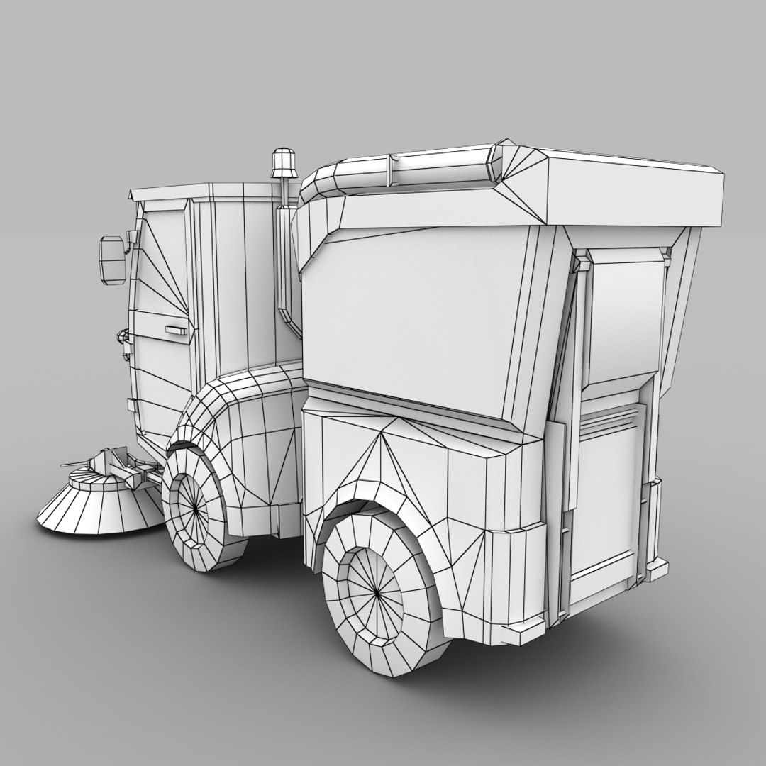 3d Street Sweeper - Model
