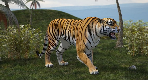 3D model tiger roar - TurboSquid 1271764