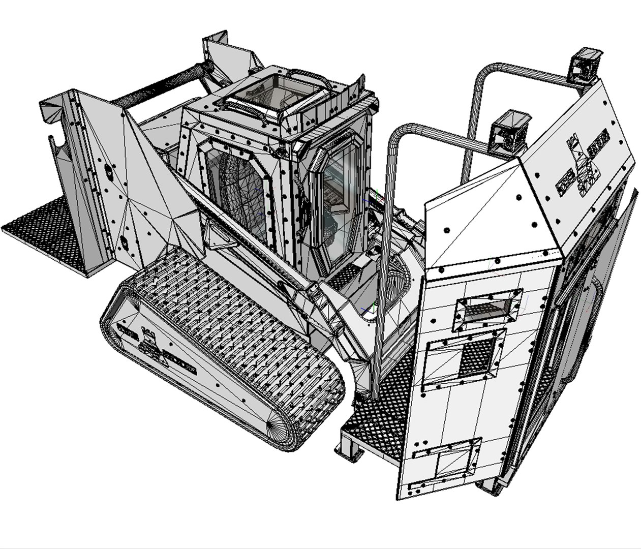 Tactical Armored Vehicle Military The Rook Ring Power 3D Model ...