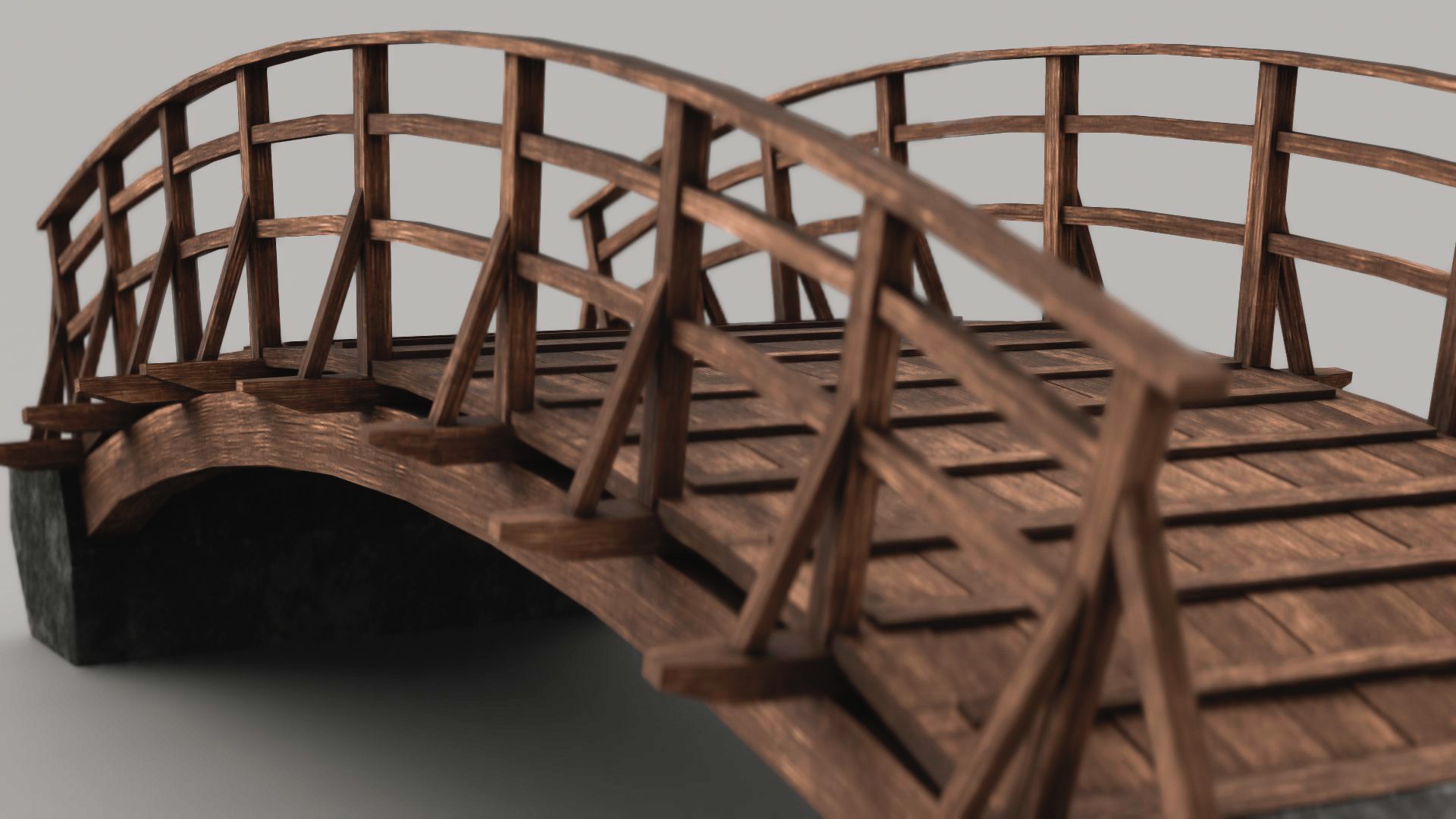 Wooden Bridge 3D Model - TurboSquid 1479173