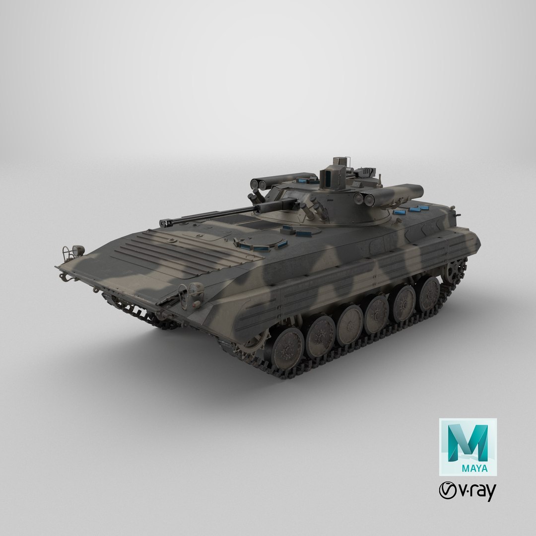 BMP-2M Berezhok Camo 3D Model - TurboSquid 2212094