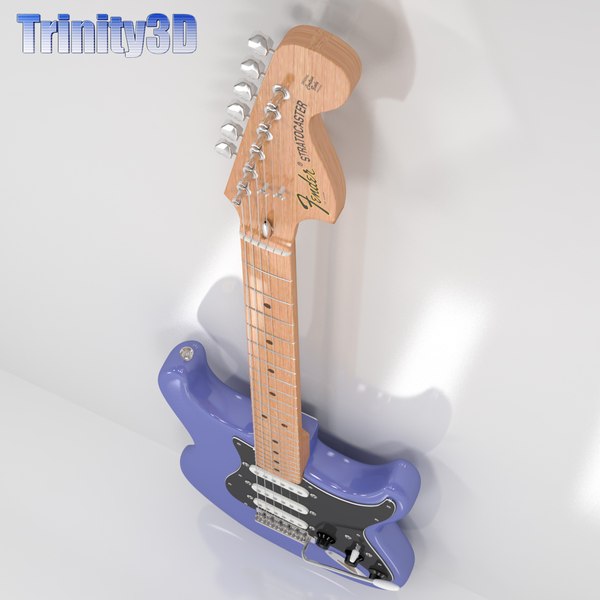 3d fender stratocaster electric guitar model