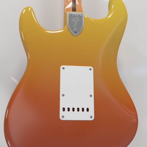 3d fender stratocaster electric guitar model