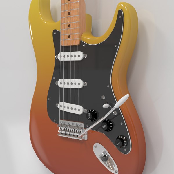 3d fender stratocaster electric guitar model