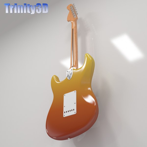 3d fender stratocaster electric guitar model