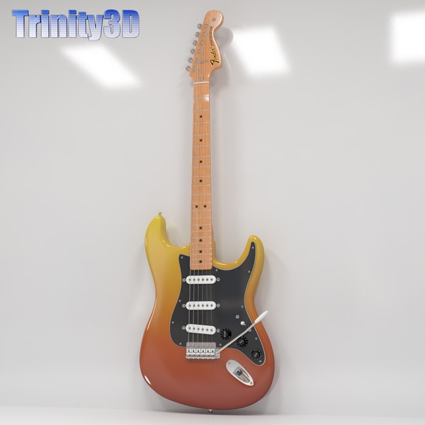 3d fender stratocaster electric guitar model