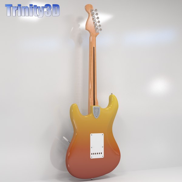 3d fender stratocaster electric guitar model