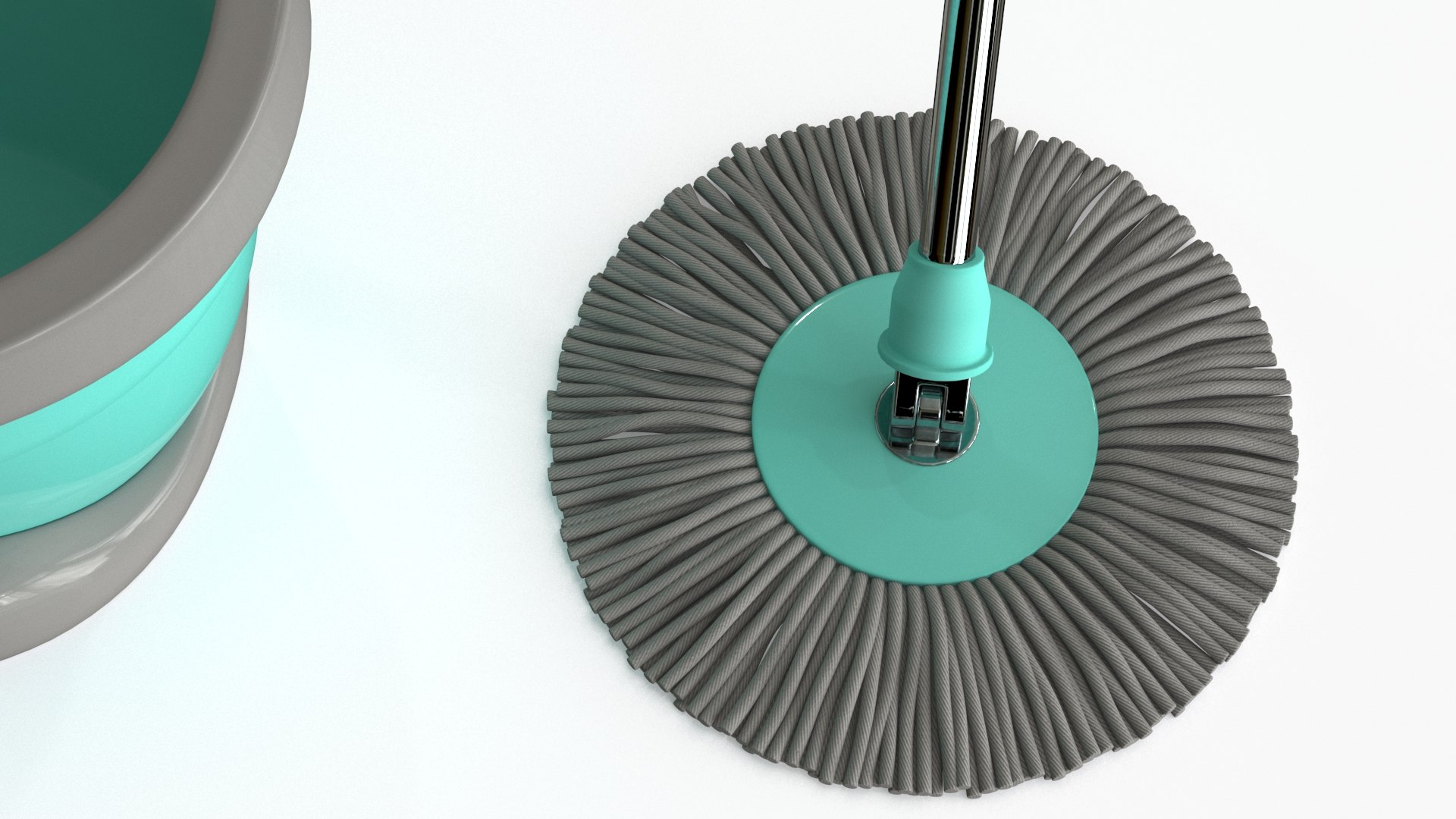 3D Model Mop And Bucket - TurboSquid 1951871