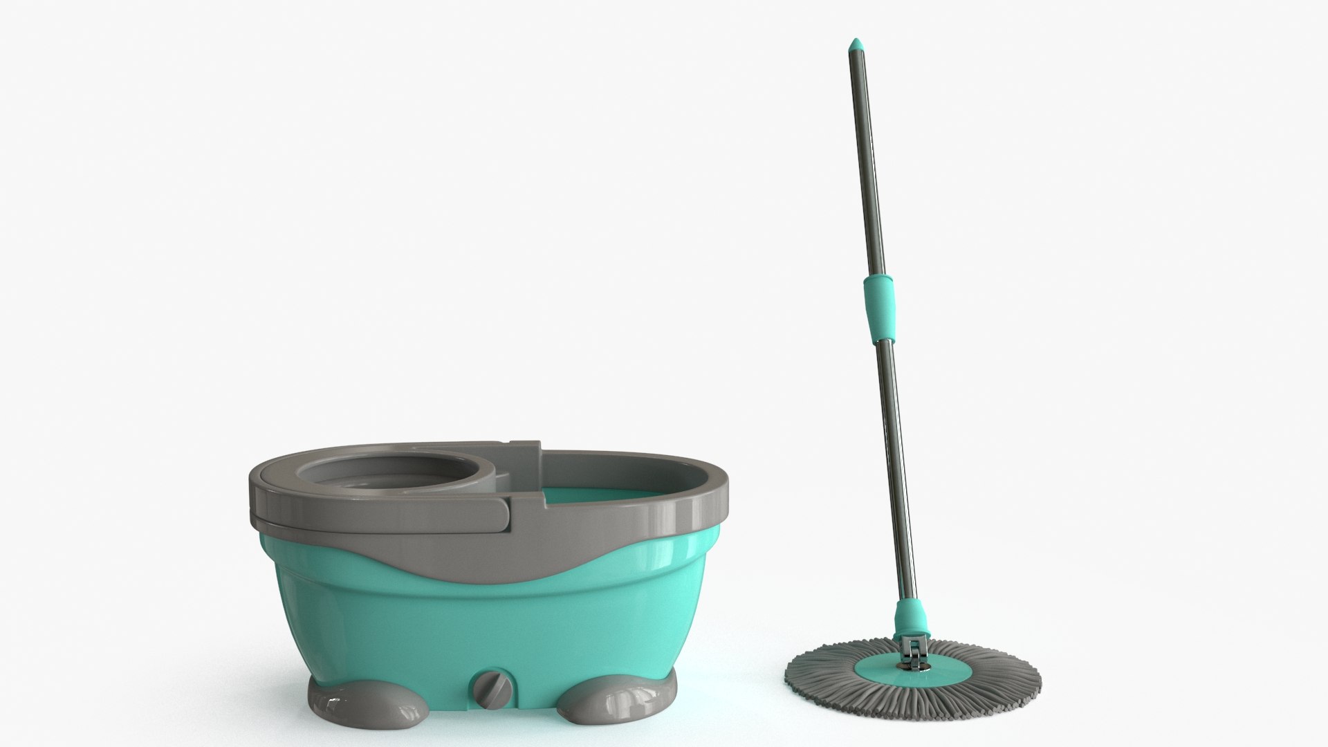 3D Model Mop And Bucket - TurboSquid 1951871