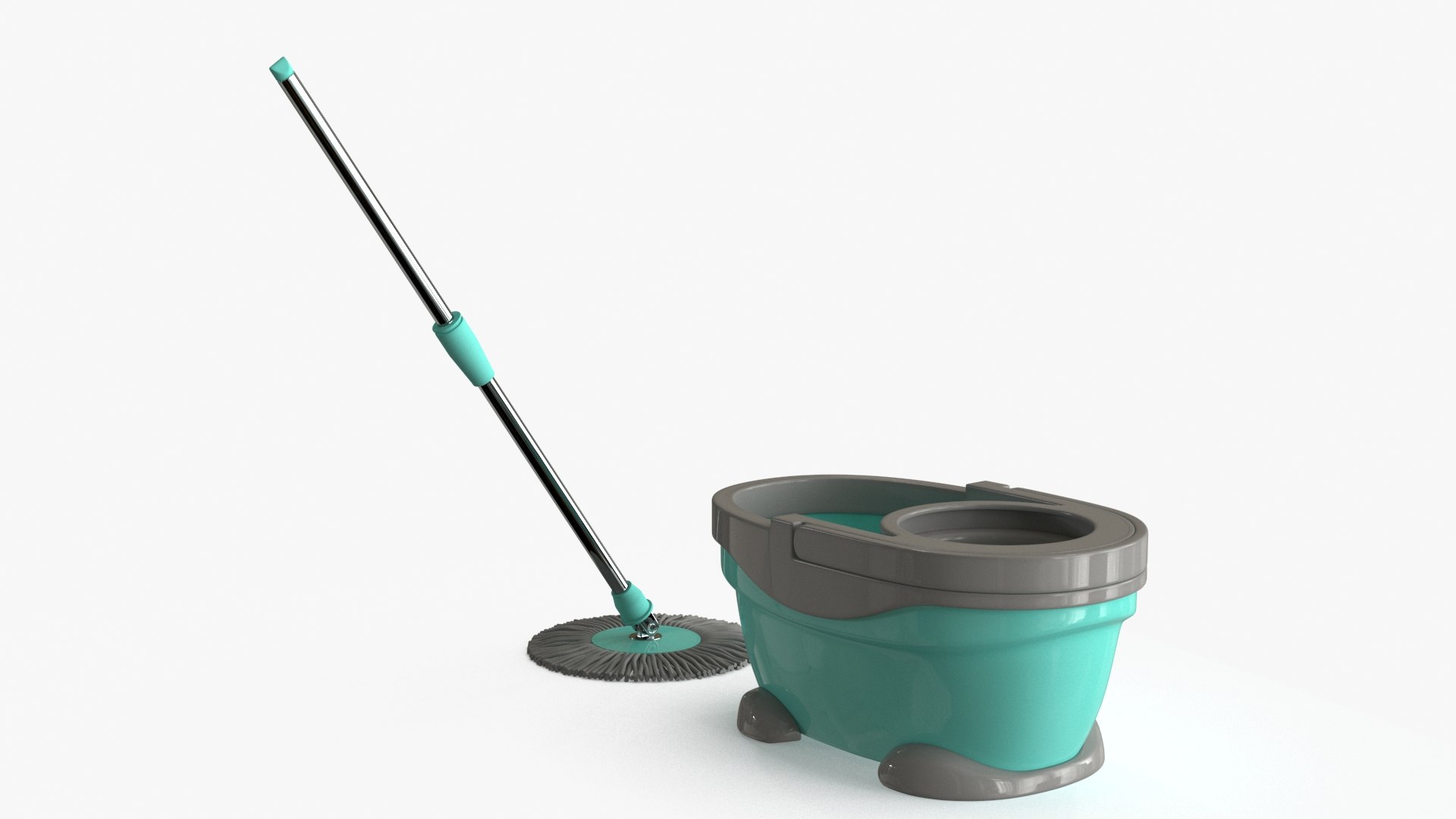 3D Model Mop And Bucket - TurboSquid 1951871