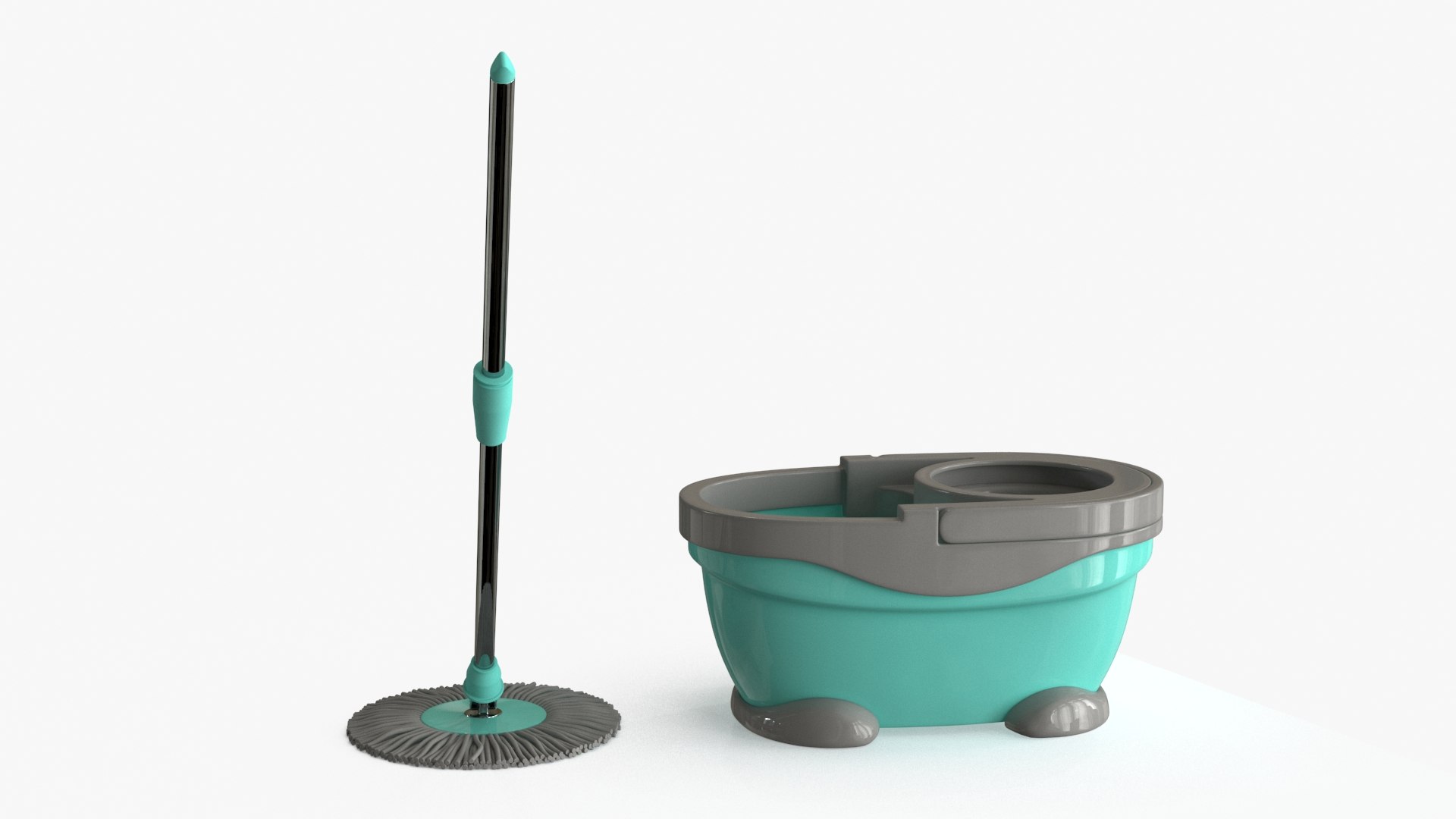 3D Model Mop And Bucket - TurboSquid 1951871