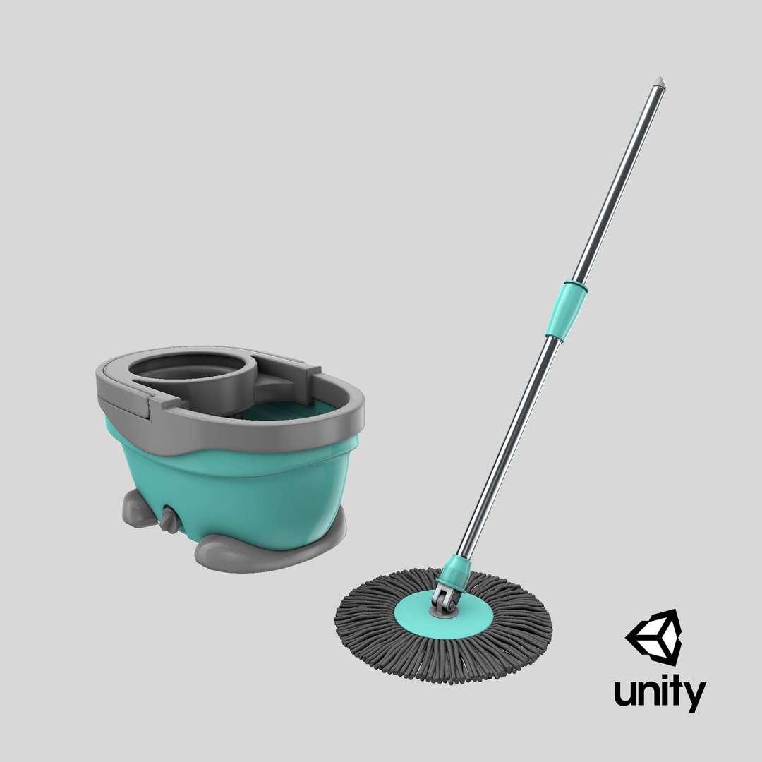 3D Model Mop And Bucket - TurboSquid 1951871