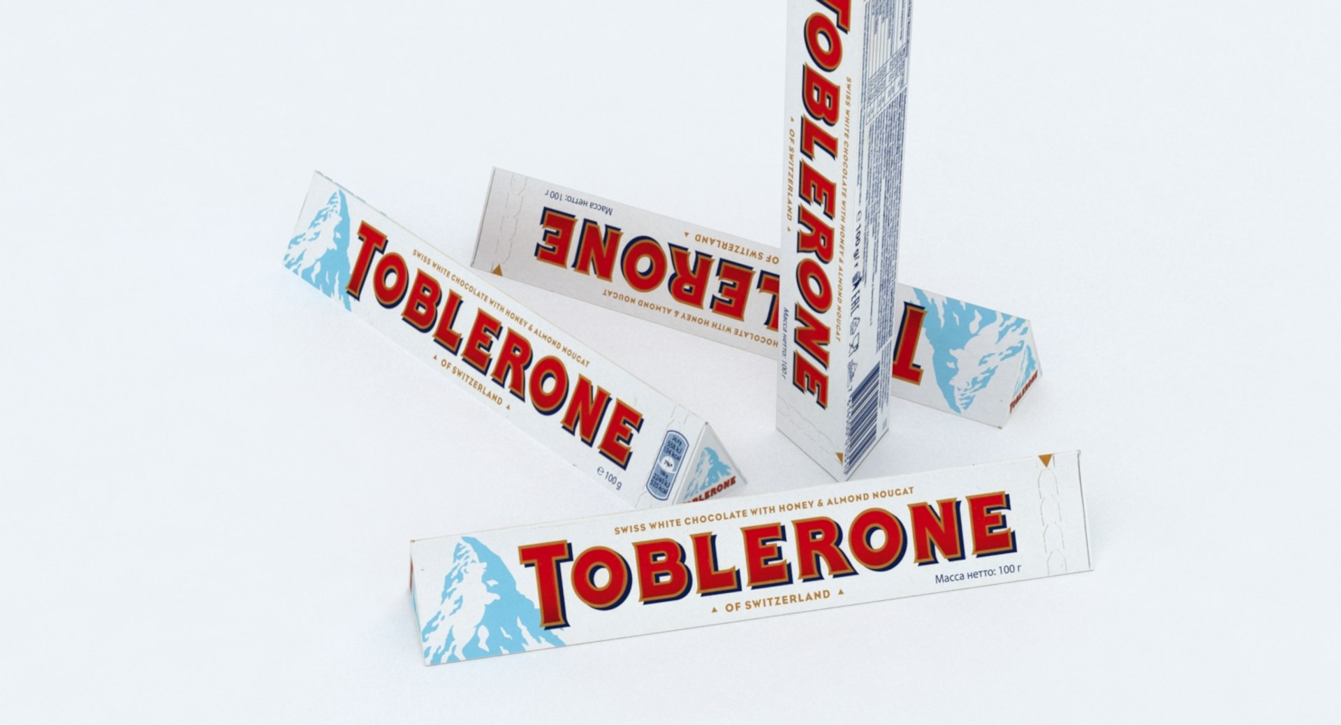 Toblerone White Chocolate Bar 3D Model - TurboSquid 1197493