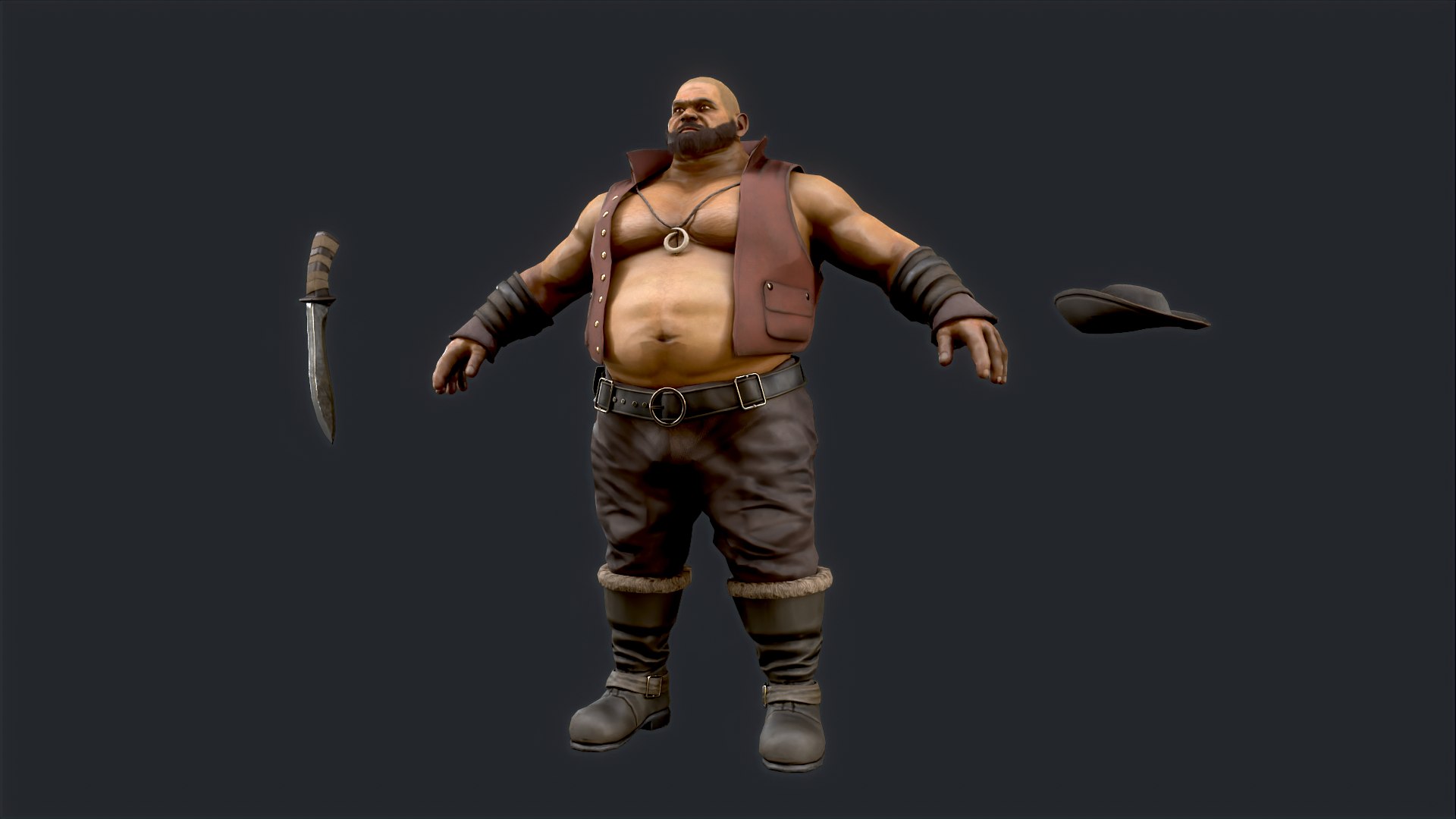 3D Pirate Chef - TurboSquid 2152561
