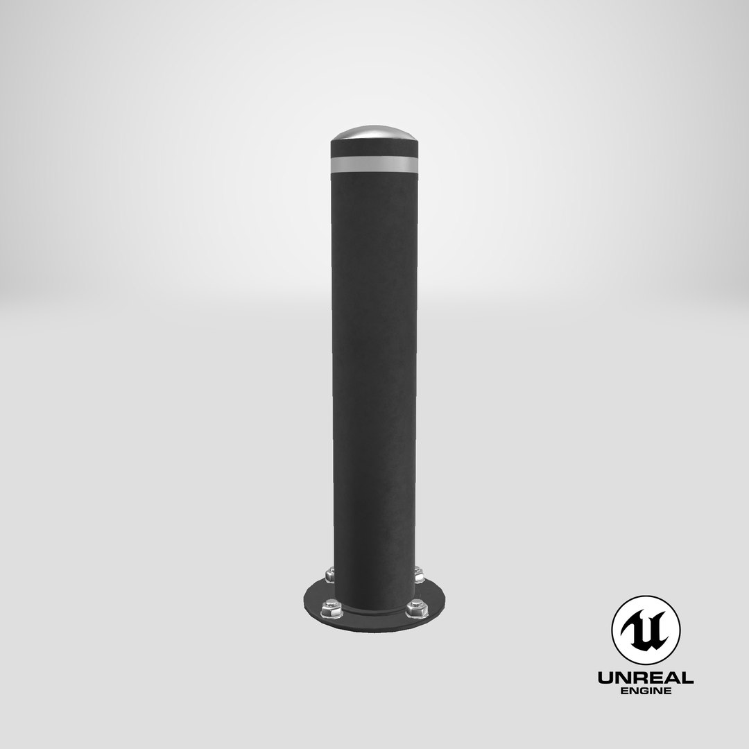 3D Road Safety Bollard V5 - TurboSquid 2035075
