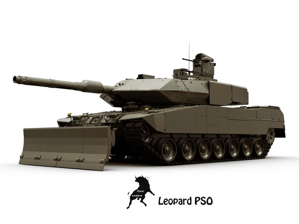 leopard 2a4 tank version 3d model