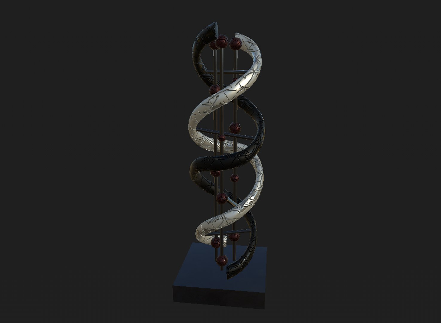 Free Helix Statue 3D Model - TurboSquid 1490983