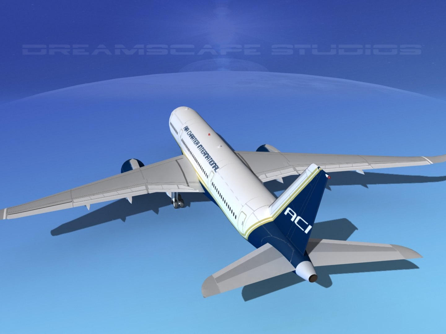 Airbus A350 3d Model
