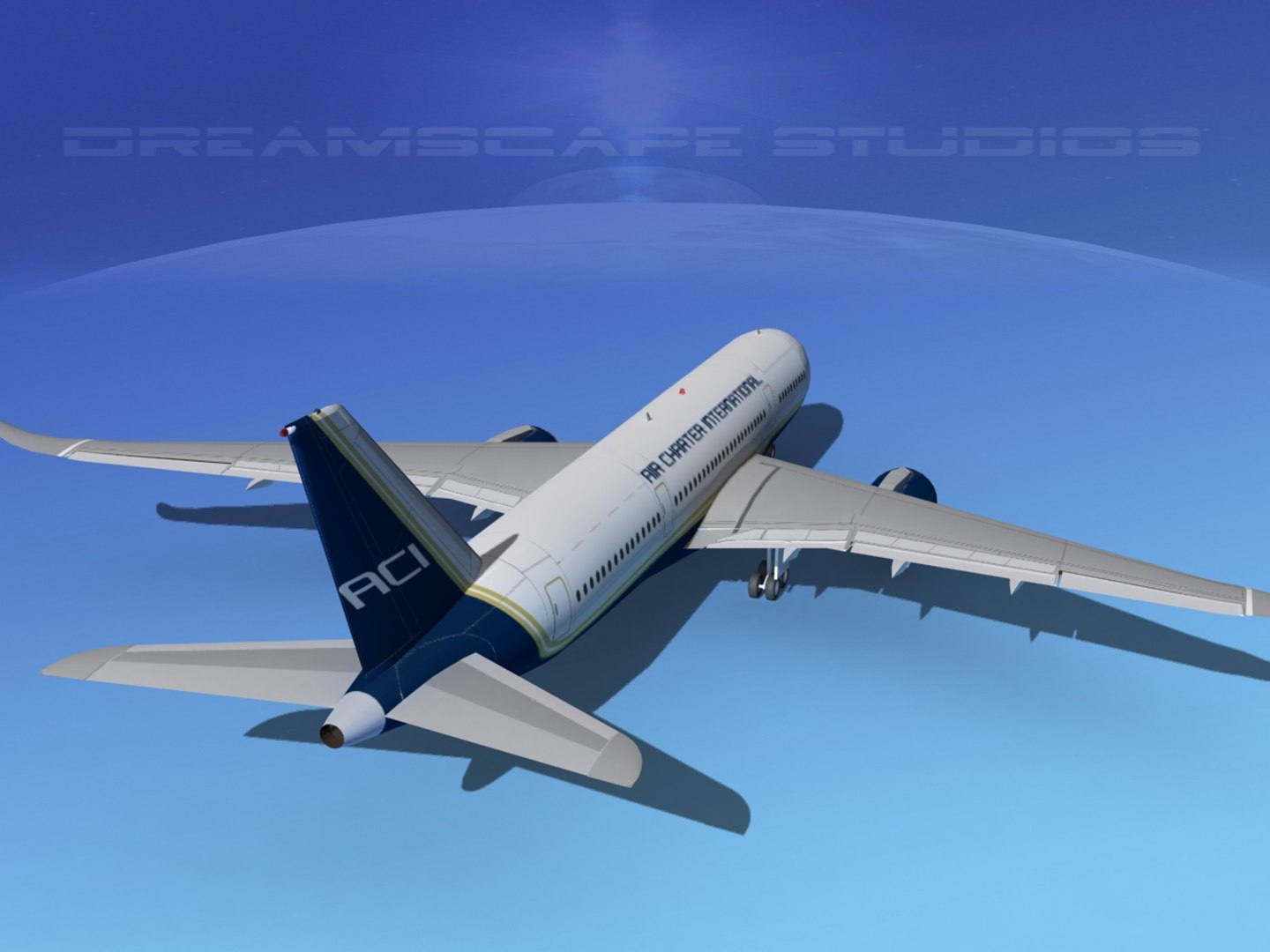 Airbus A350 3d Model