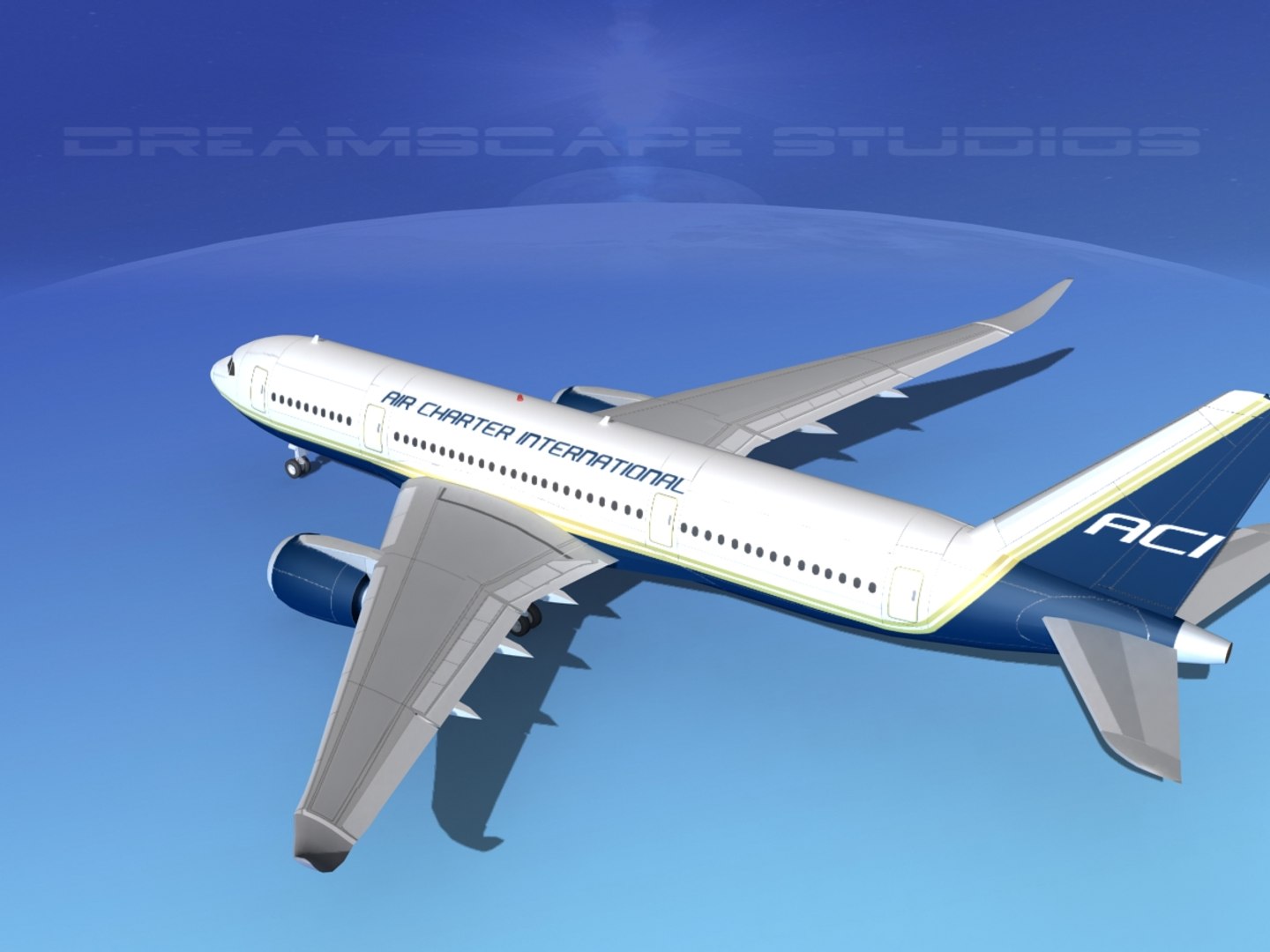 Airbus A350 3d Model