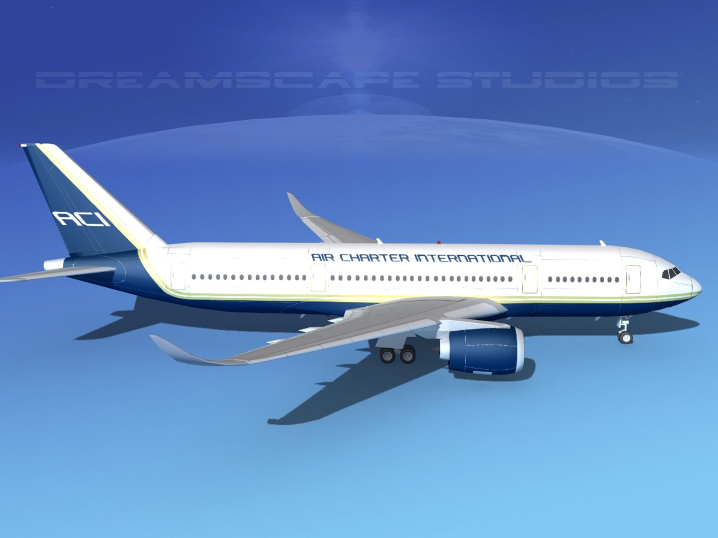 Airbus A350 3d Model