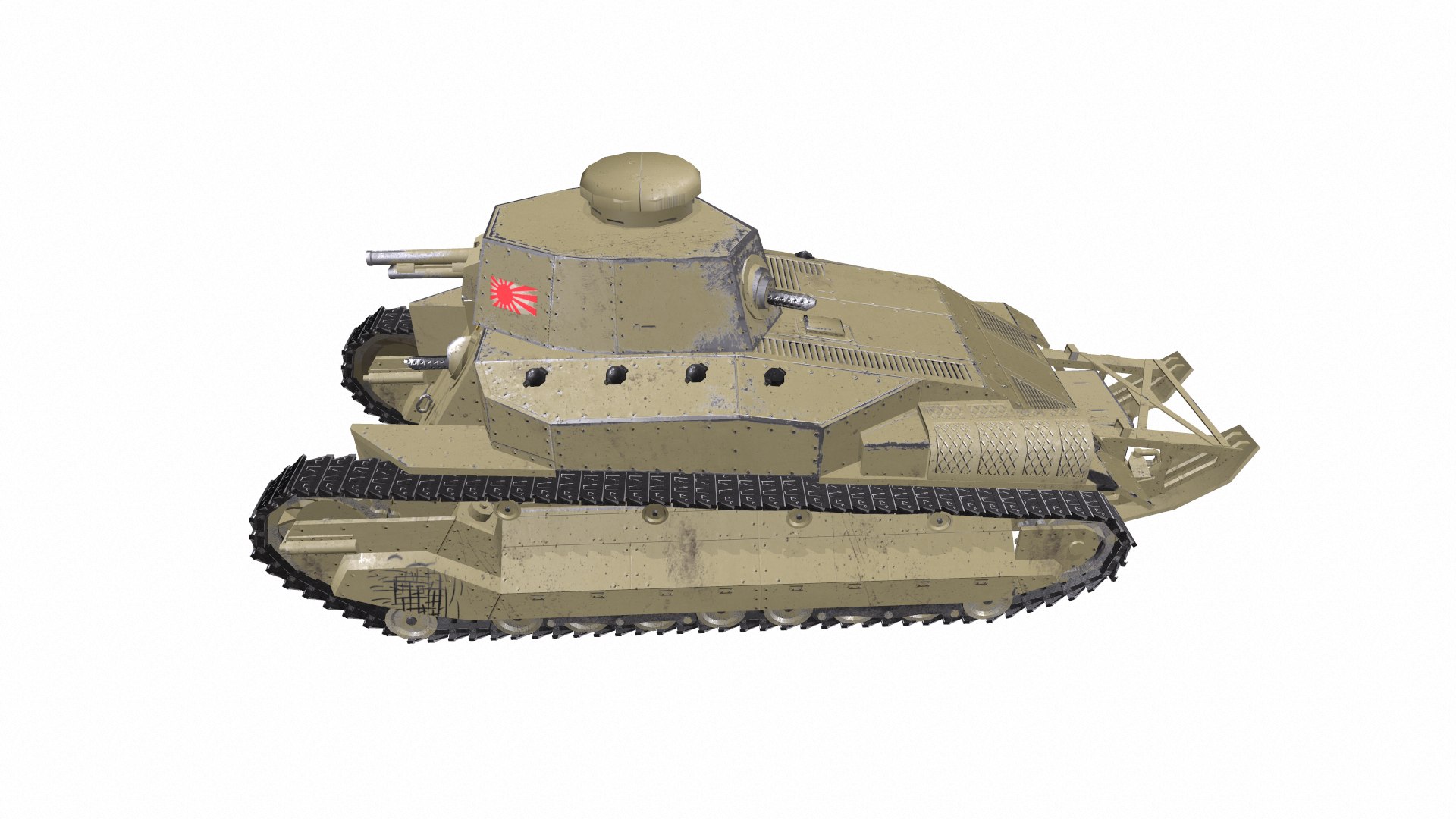 3D Type 89 I-go Tank - TurboSquid 1580762