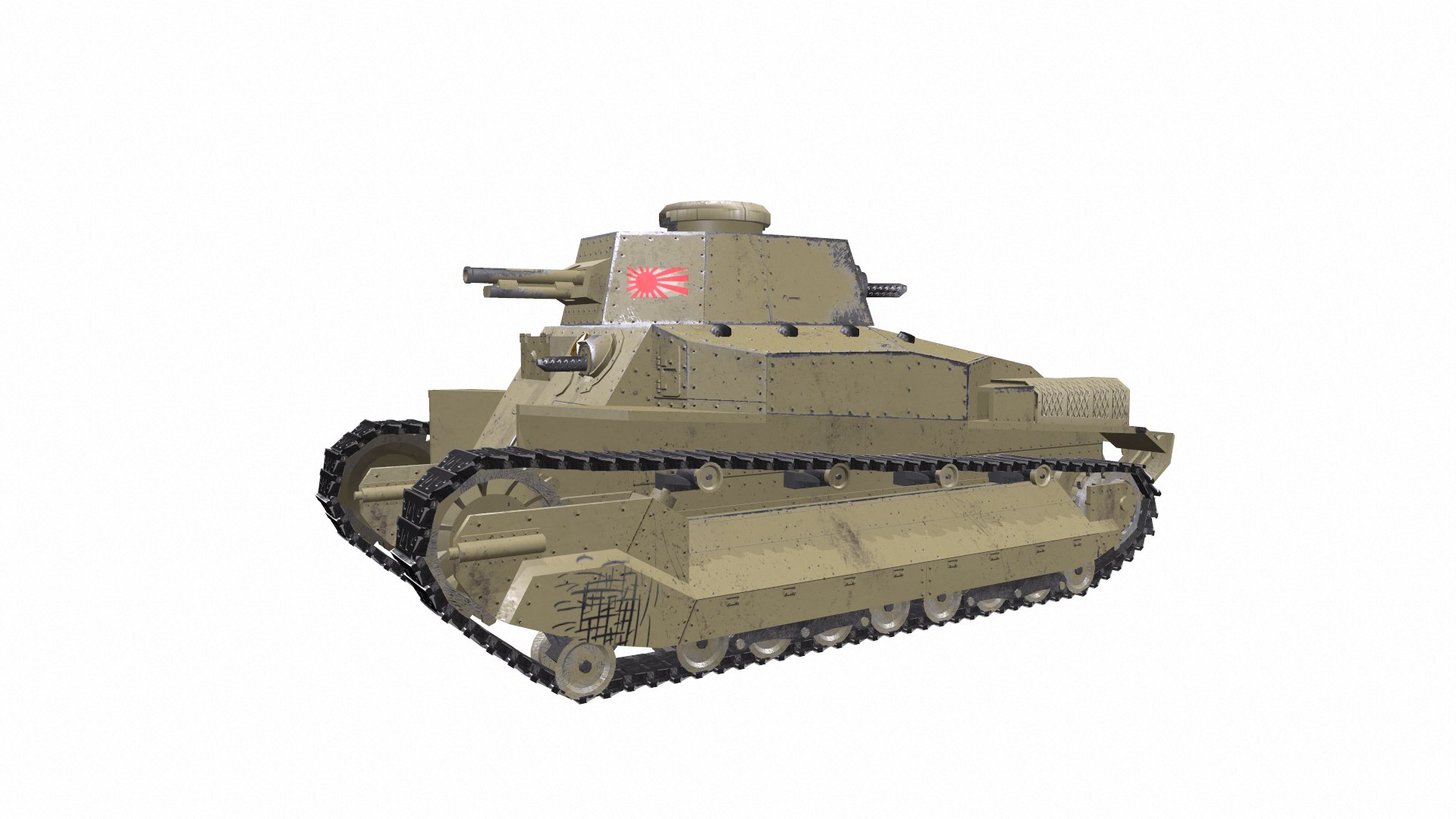 3D Type 89 I-go Tank - TurboSquid 1580762