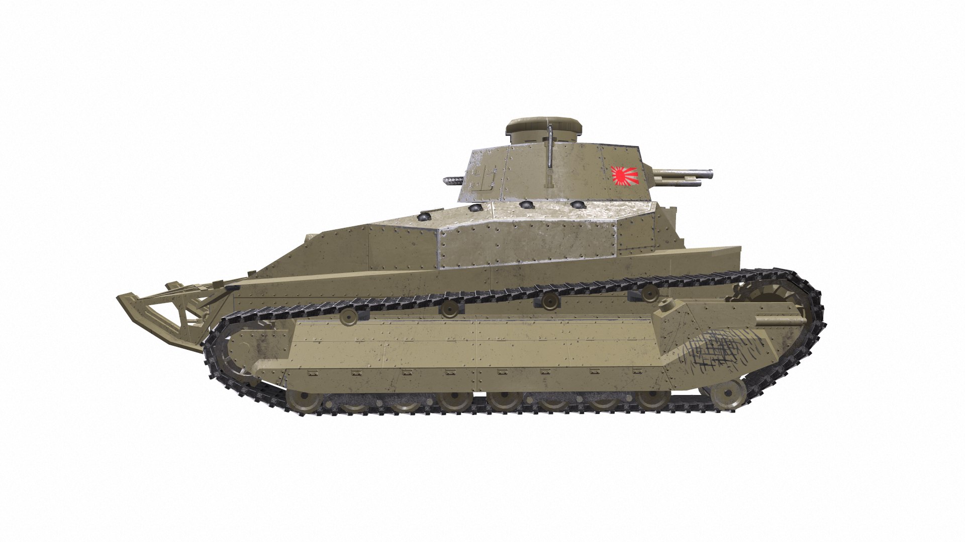3D Type 89 I-go Tank - TurboSquid 1580762