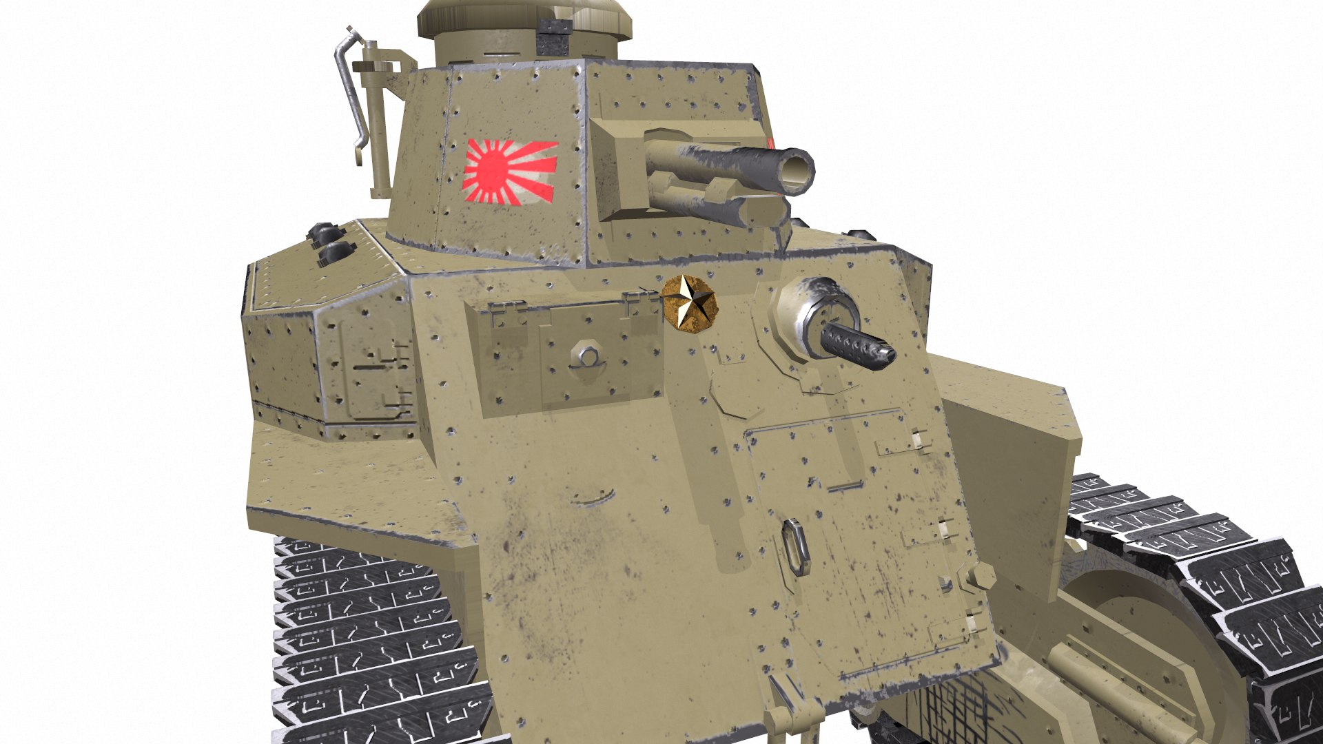 3D Type 89 I-go Tank - TurboSquid 1580762