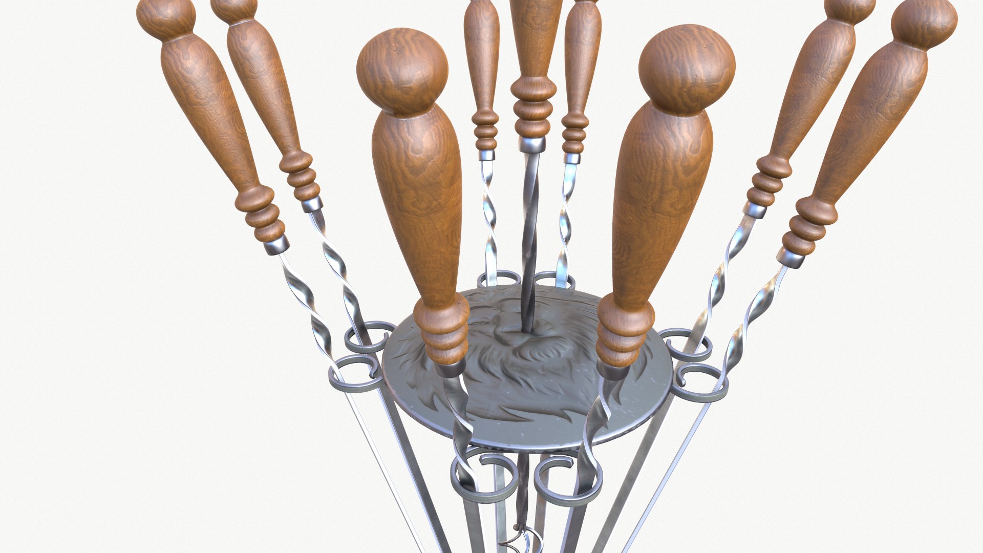 Skewer Set 3D Model - TurboSquid 2235904