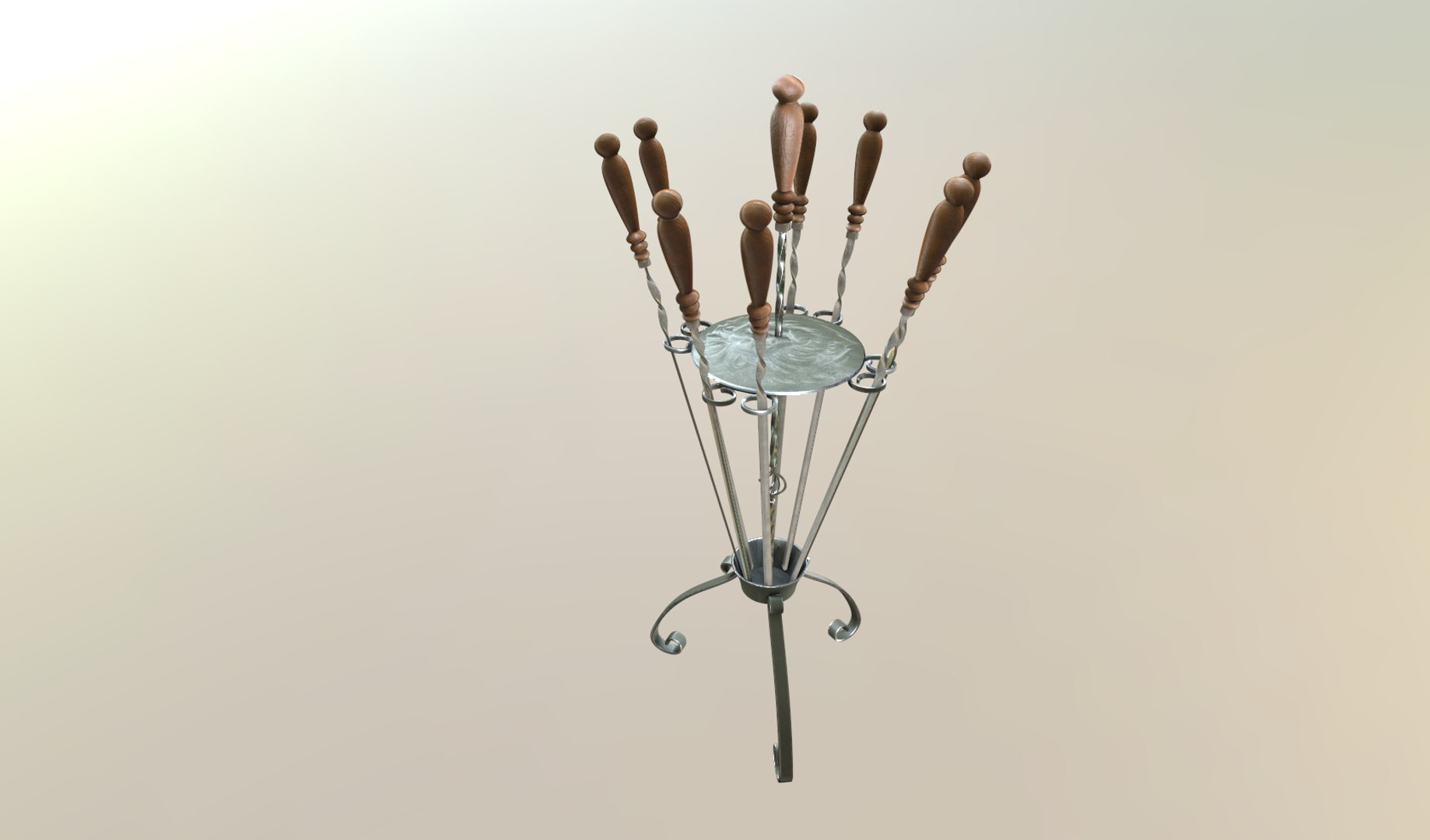 Skewer Set 3D Model - TurboSquid 2235904