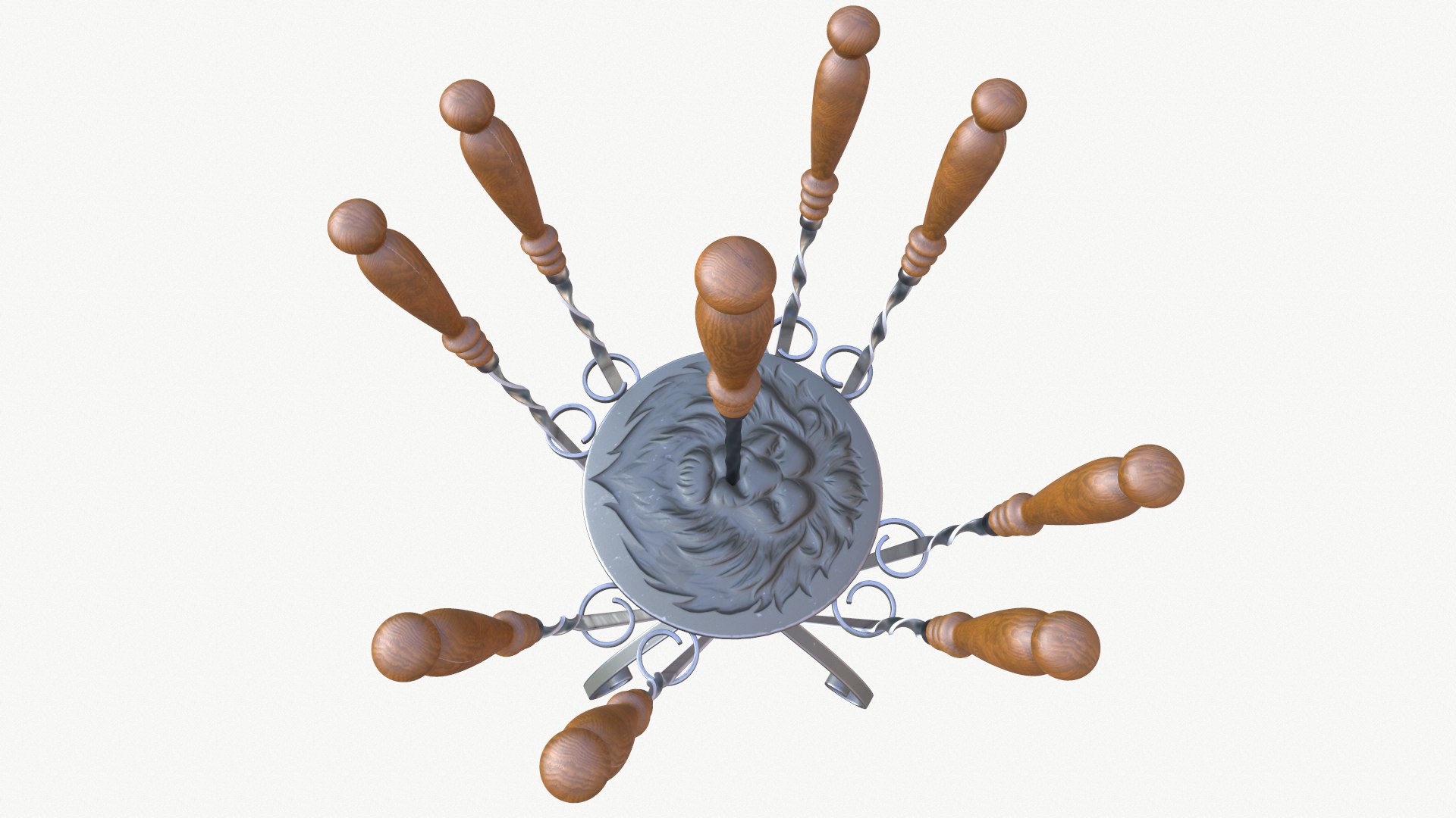 Skewer Set 3D Model - TurboSquid 2235904