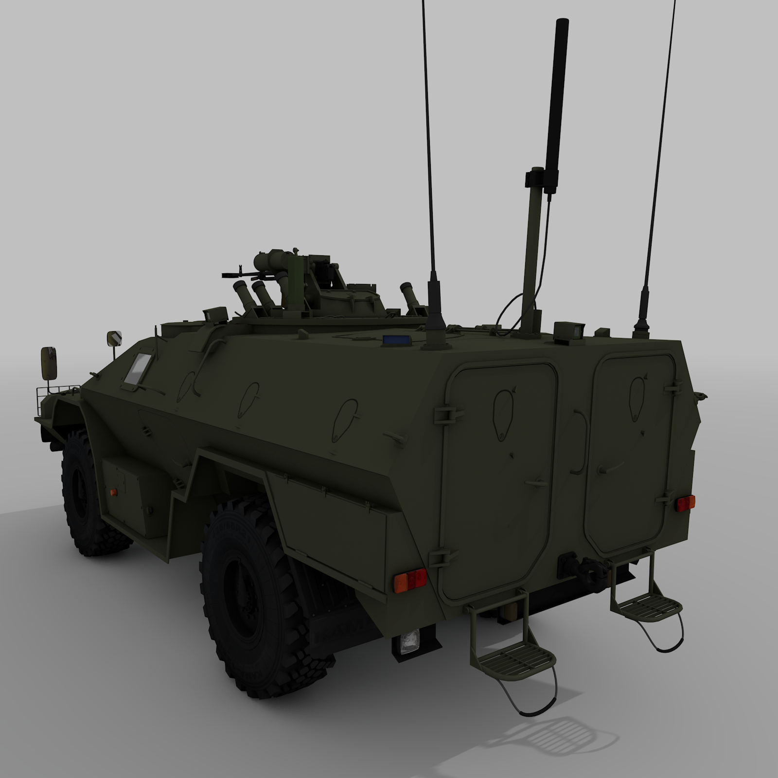 3D модель КАМАЗ-43269 Выстрел 2001 - TurboSquid 730349