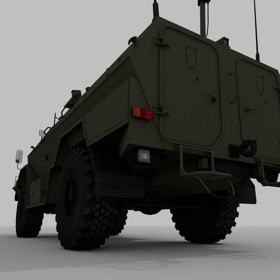 3D модель КАМАЗ-43269 Выстрел 2001 - TurboSquid 730349