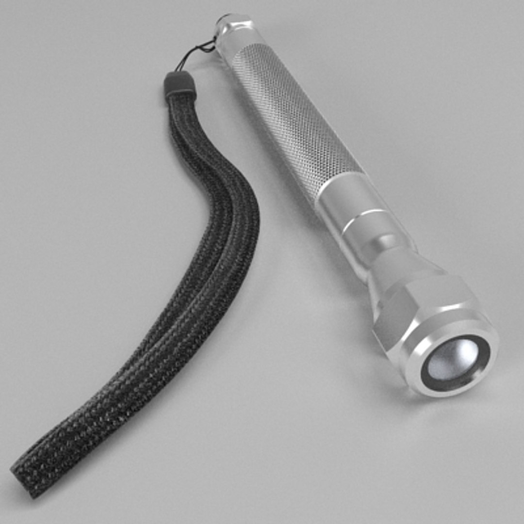 Torch Flashlight Light 3d Model