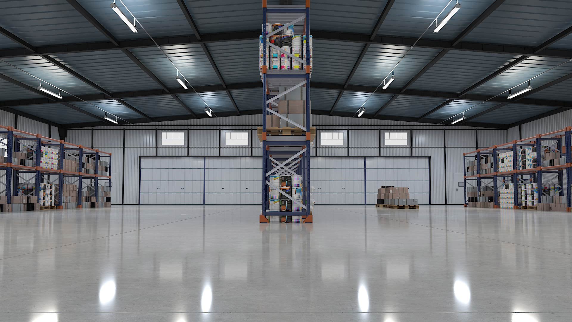 Warehouse Interior And Exterior PBR 01b Storage Facility 3D Model ...