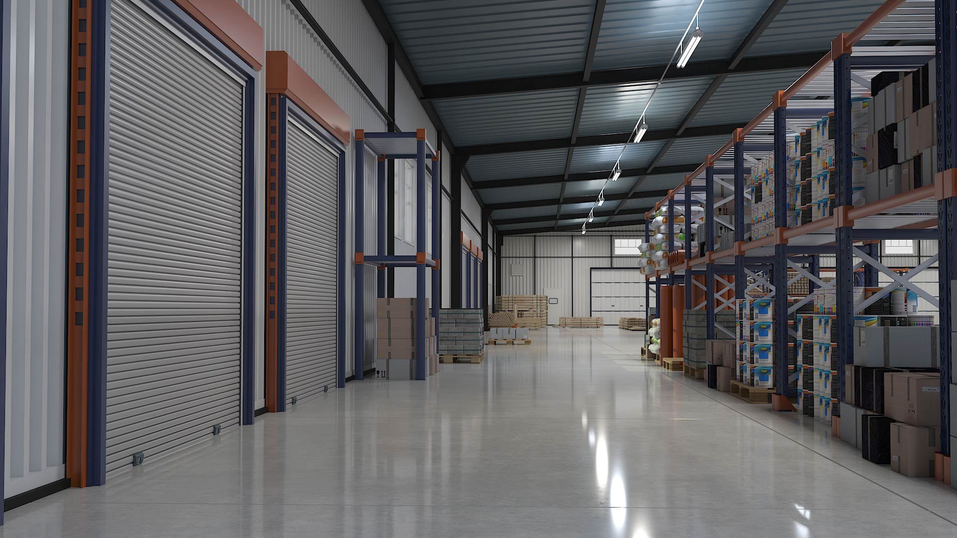 Warehouse Interior And Exterior PBR 01b Storage Facility 3D Model ...