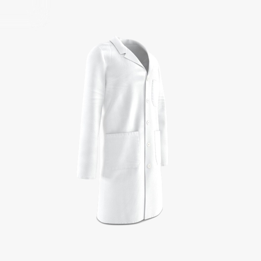 3D Lab Coat Model - TurboSquid 1483618