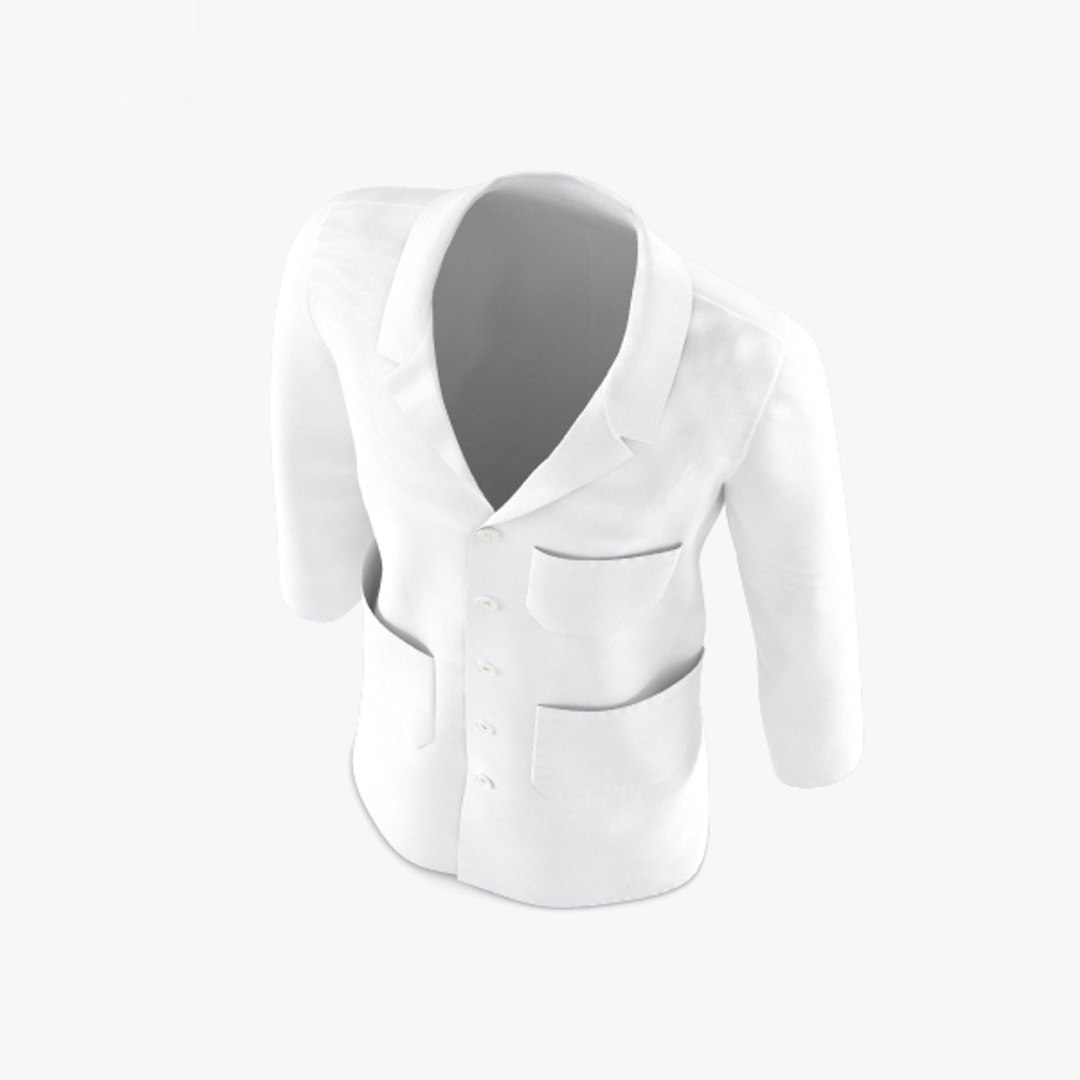 3D Lab Coat Model - TurboSquid 1483618
