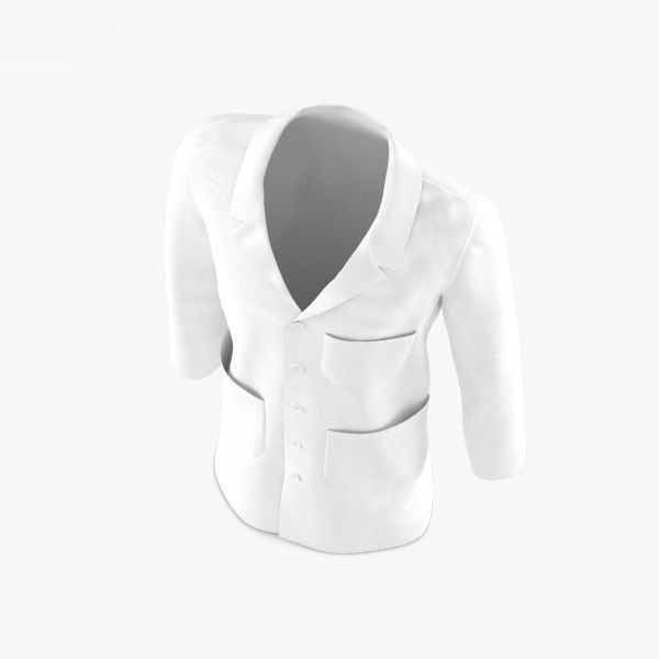 3D lab coat model - TurboSquid 1483618