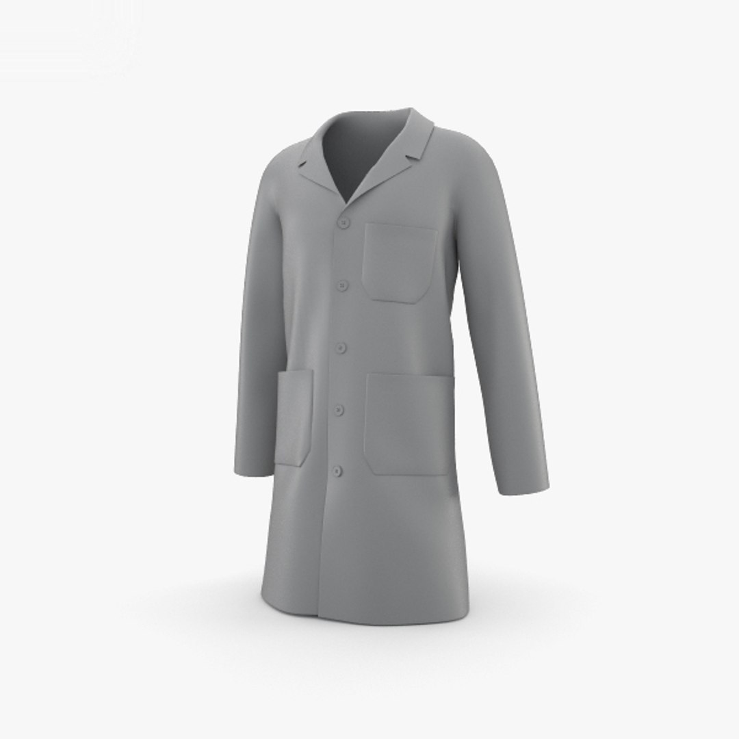 3D Lab Coat Model - TurboSquid 1483618