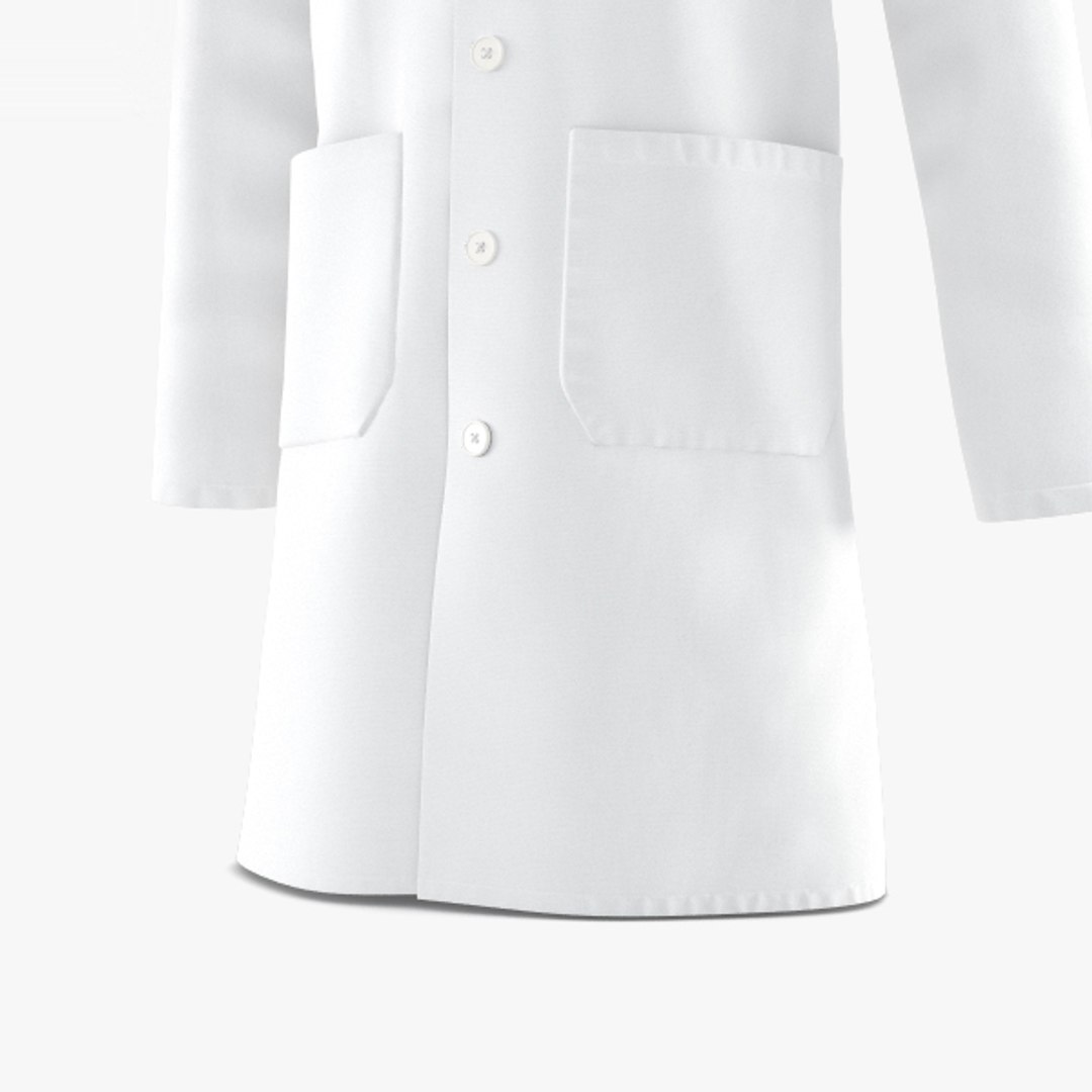 3D Lab Coat Model - TurboSquid 1483618