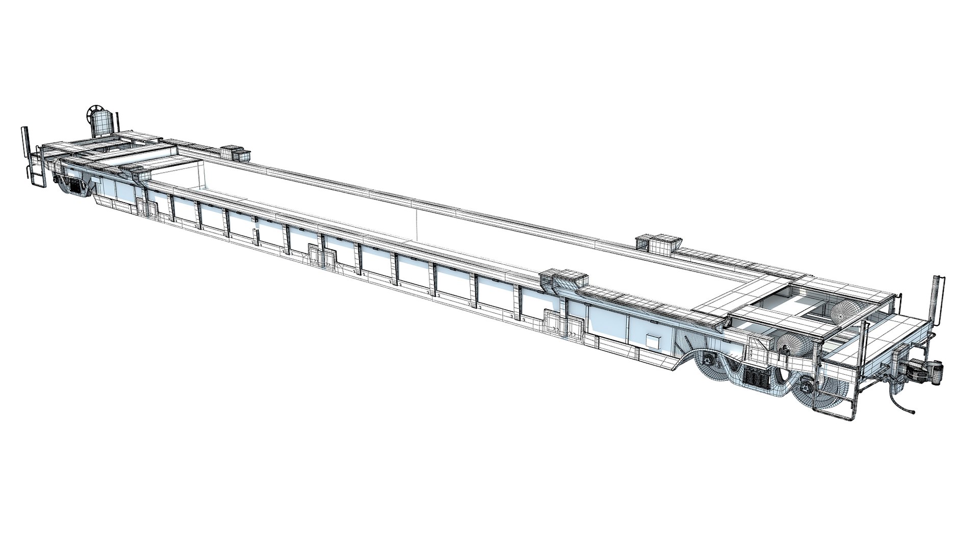 Railroad Double Stack Car 3D Model - TurboSquid 1615934