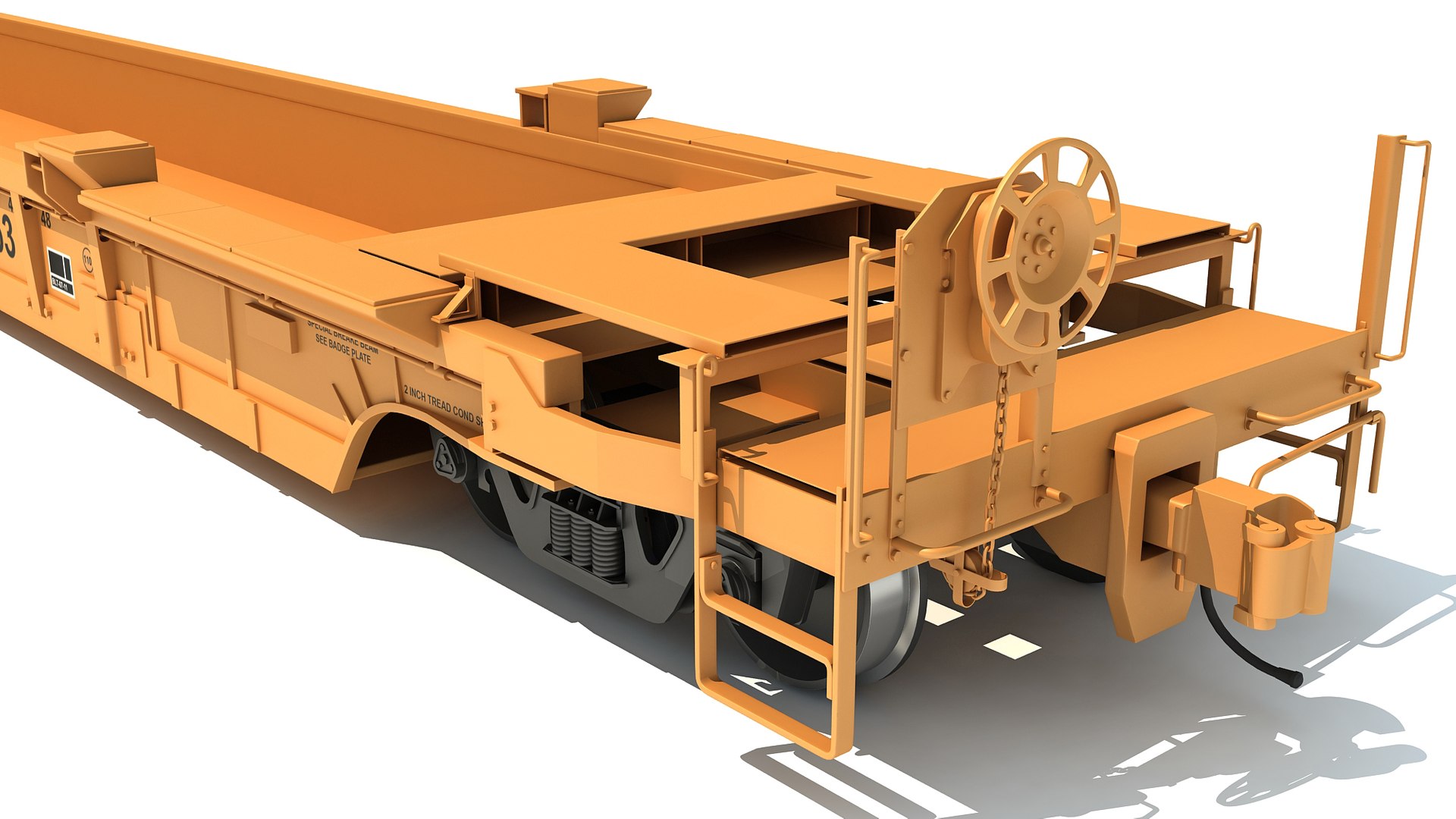 Railroad Double Stack Car 3D Model - TurboSquid 1615934