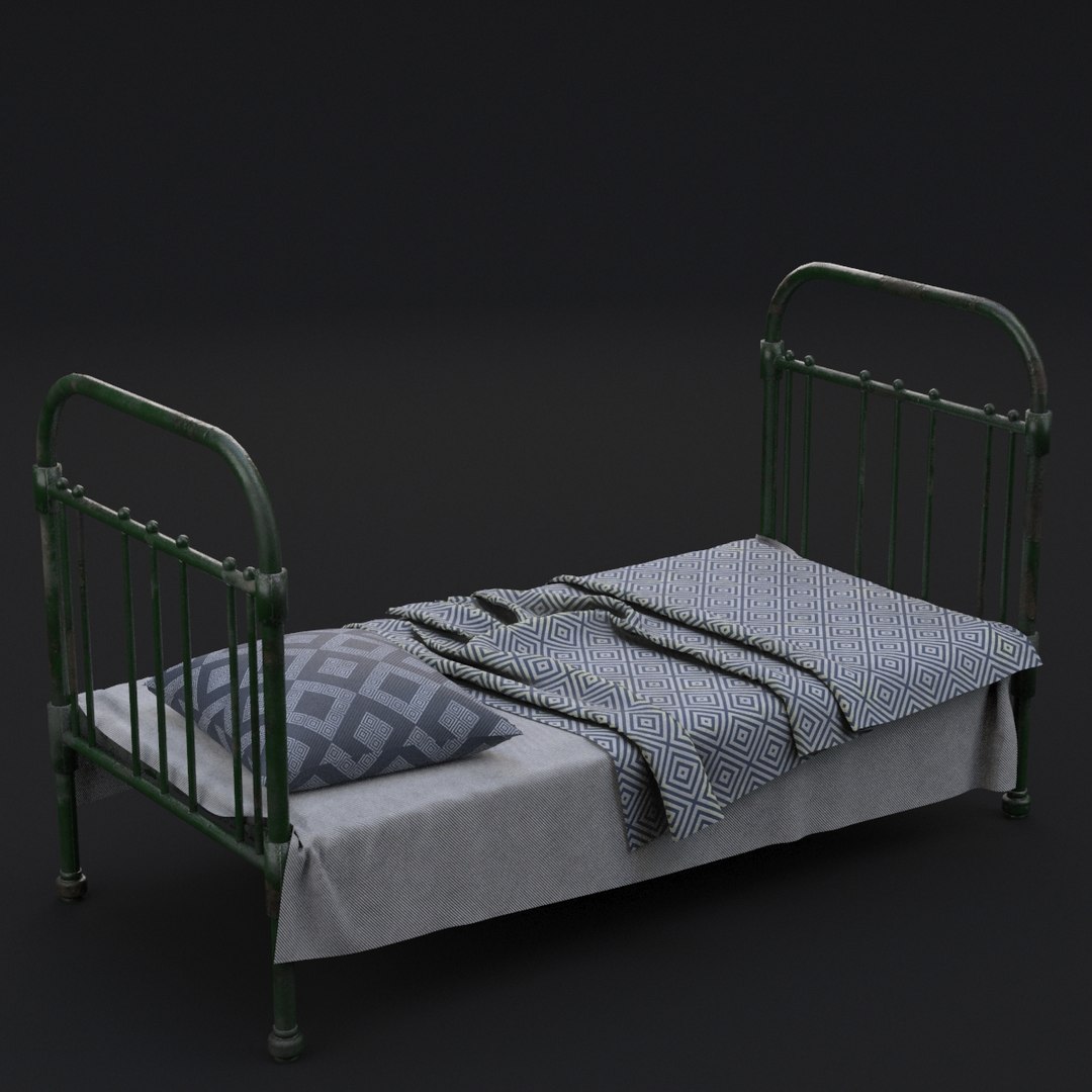 Old Bed Model - TurboSquid 1405157