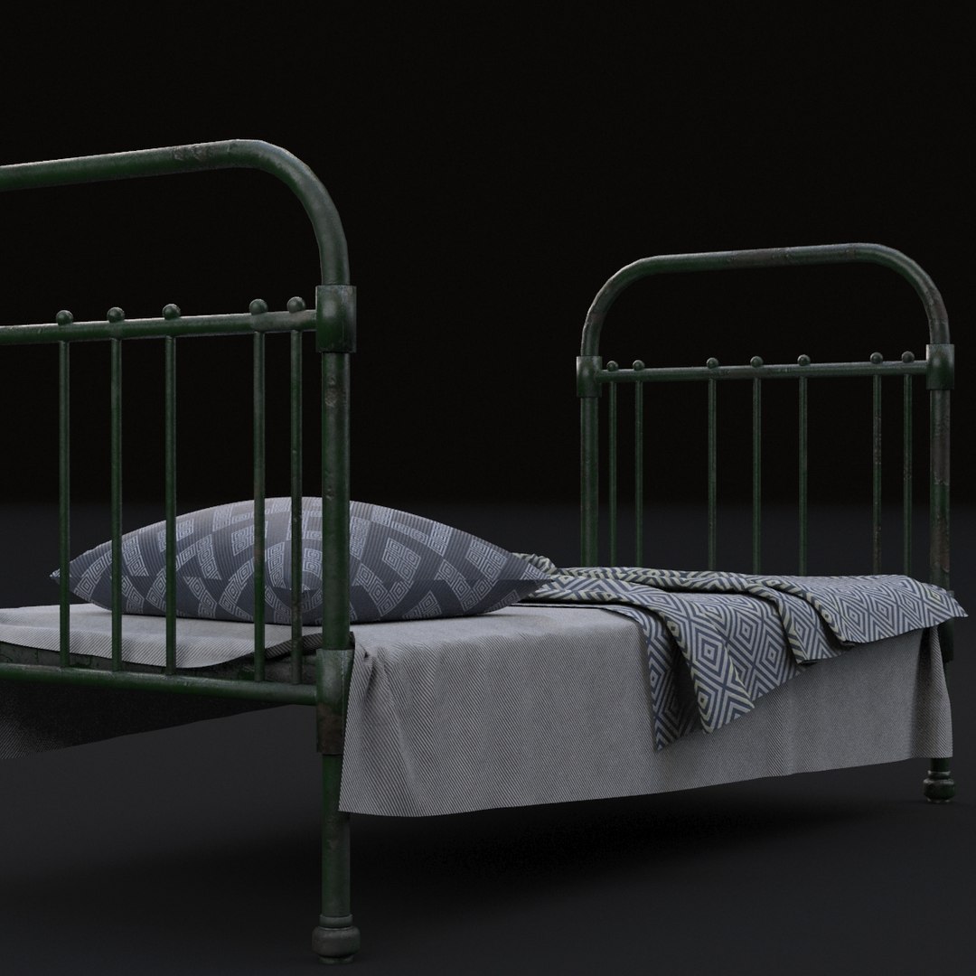 Old Bed Model - TurboSquid 1405157