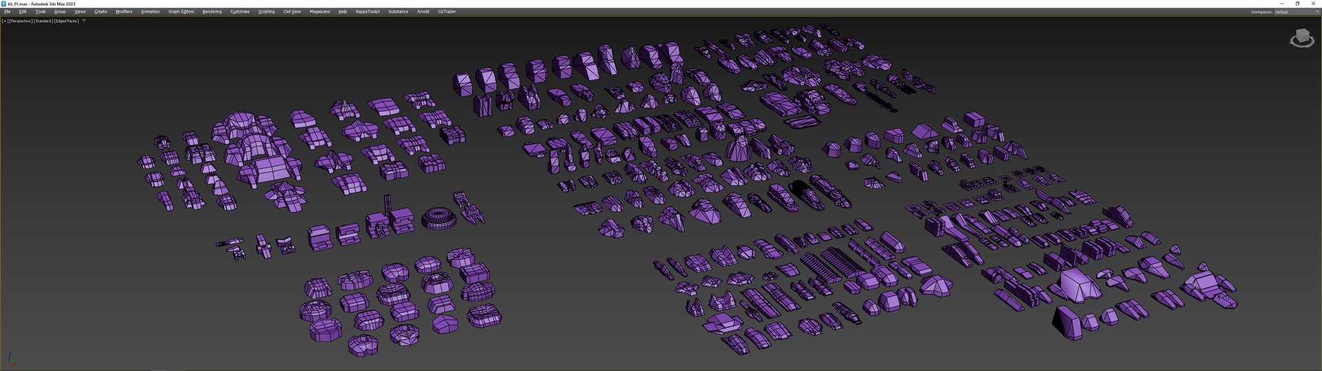 kitbash elements set 01 Modelo 3D - TurboSquid 2038870