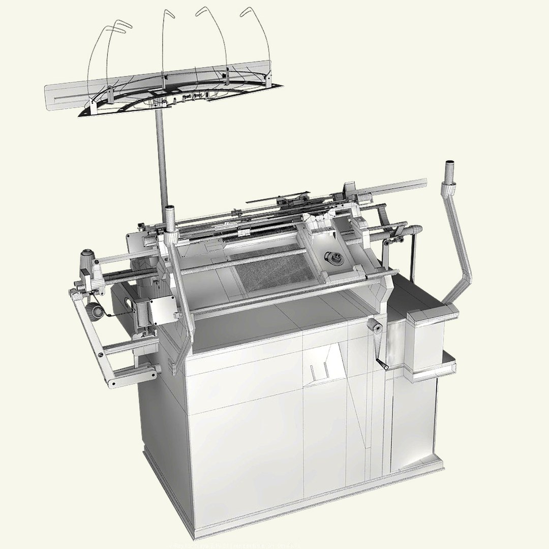 3D Model Knitting Machine - TurboSquid 1432038