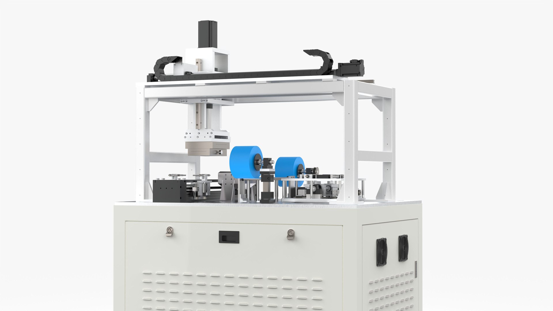 3D Model Automatic One Drag Four Pad Printing Machine - TurboSquid 2062237